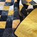 Yellow and Black Baby Bee Quilt, Baby Quilt, Yellow Bee Quilt ...