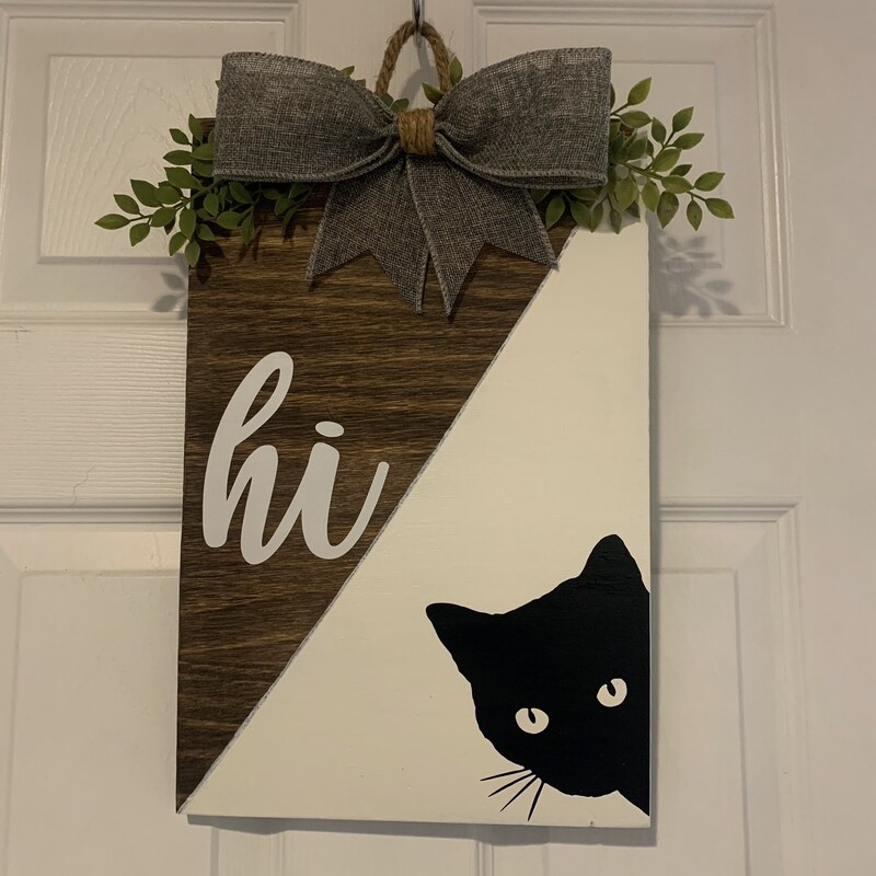 Cat Sign - Etsy