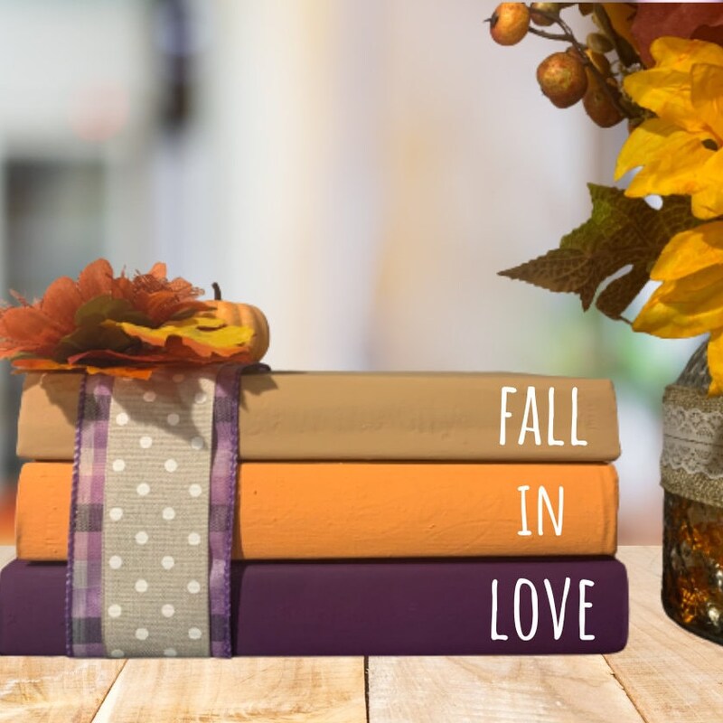 Fall Book Stack - Etsy