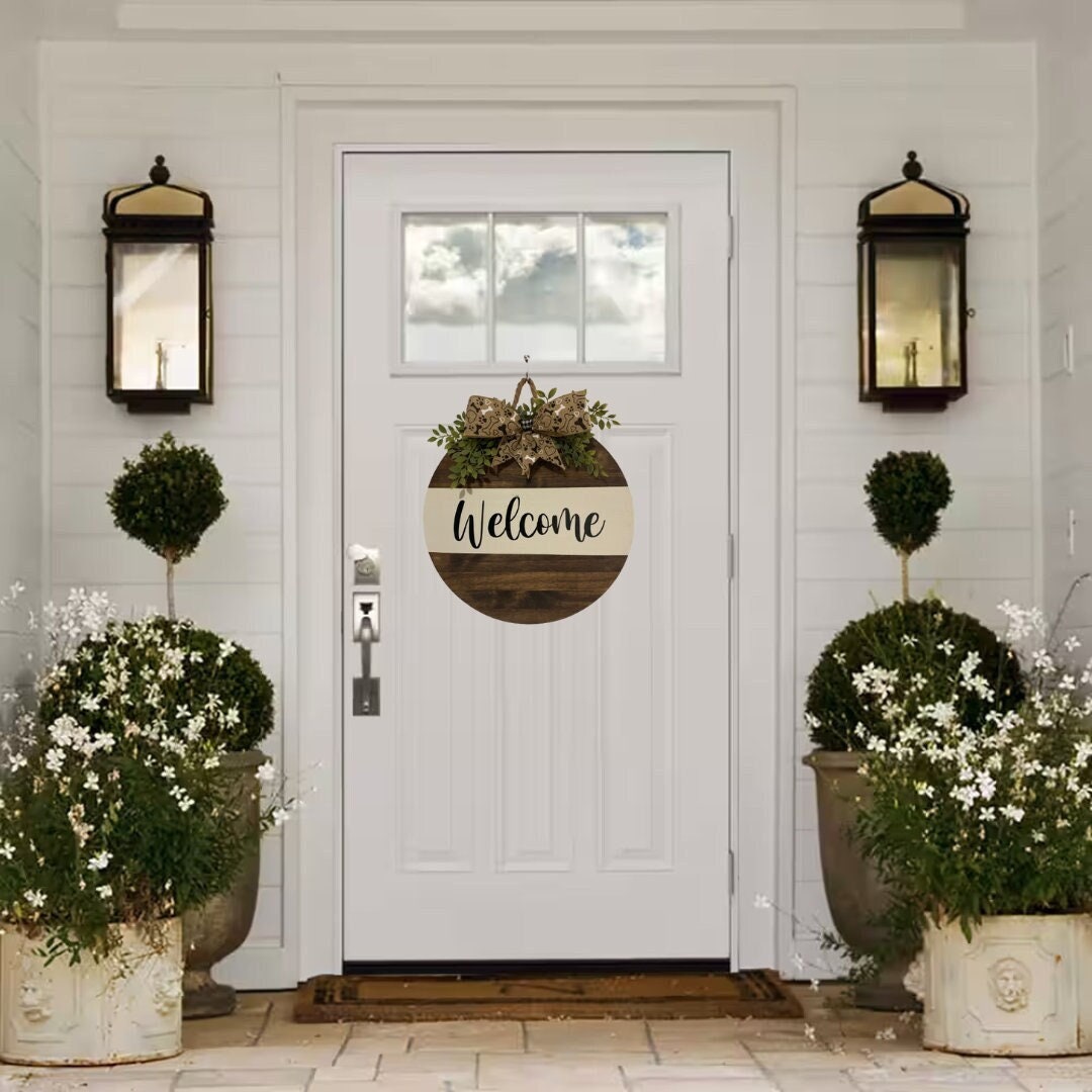Welcome Sign Pet Theme Pet Decor Door Hanger Front Door Sign Gift for ...