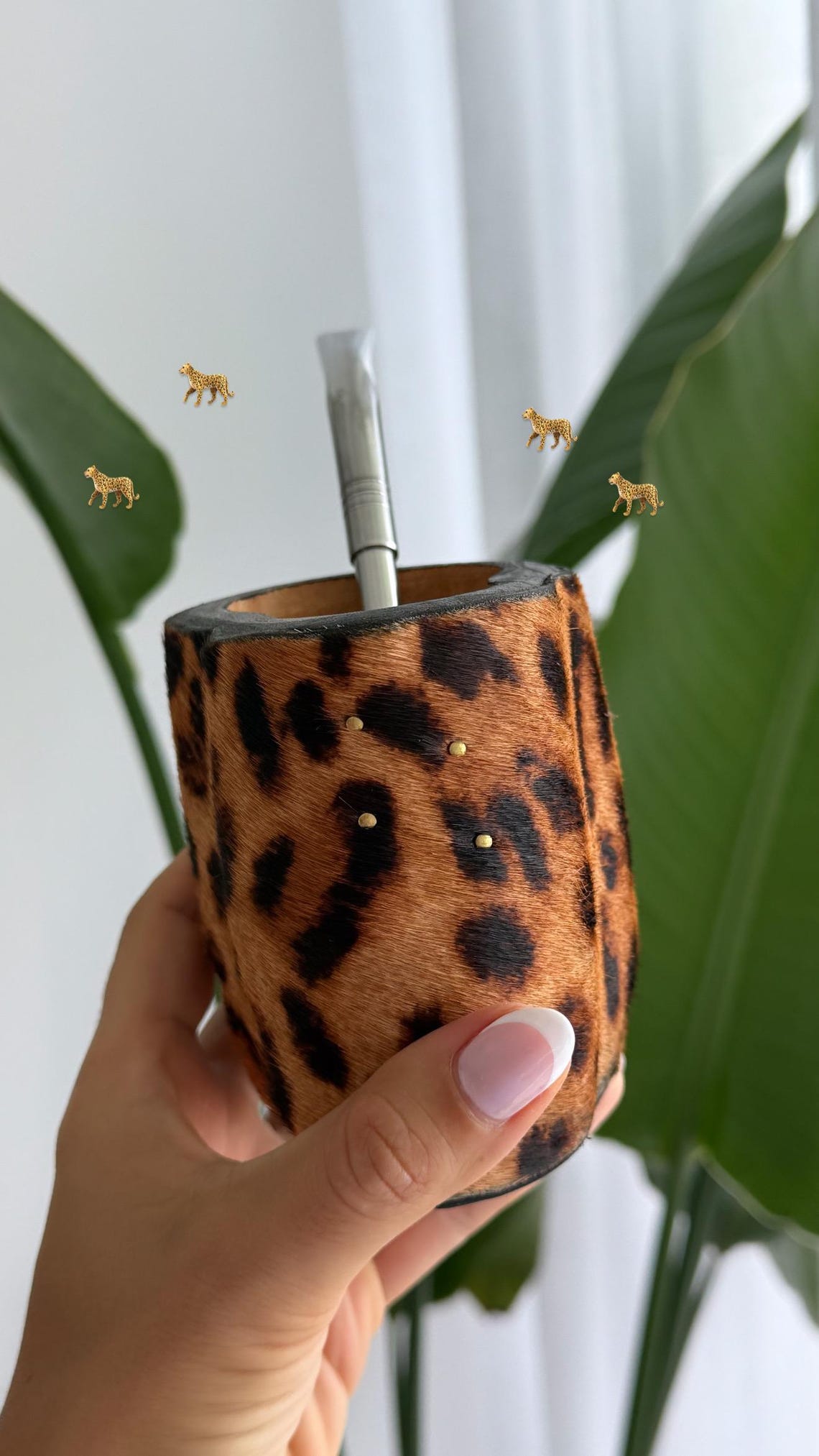 Mate Animal Print Artesanal Ideal Para Regalo - Etsy