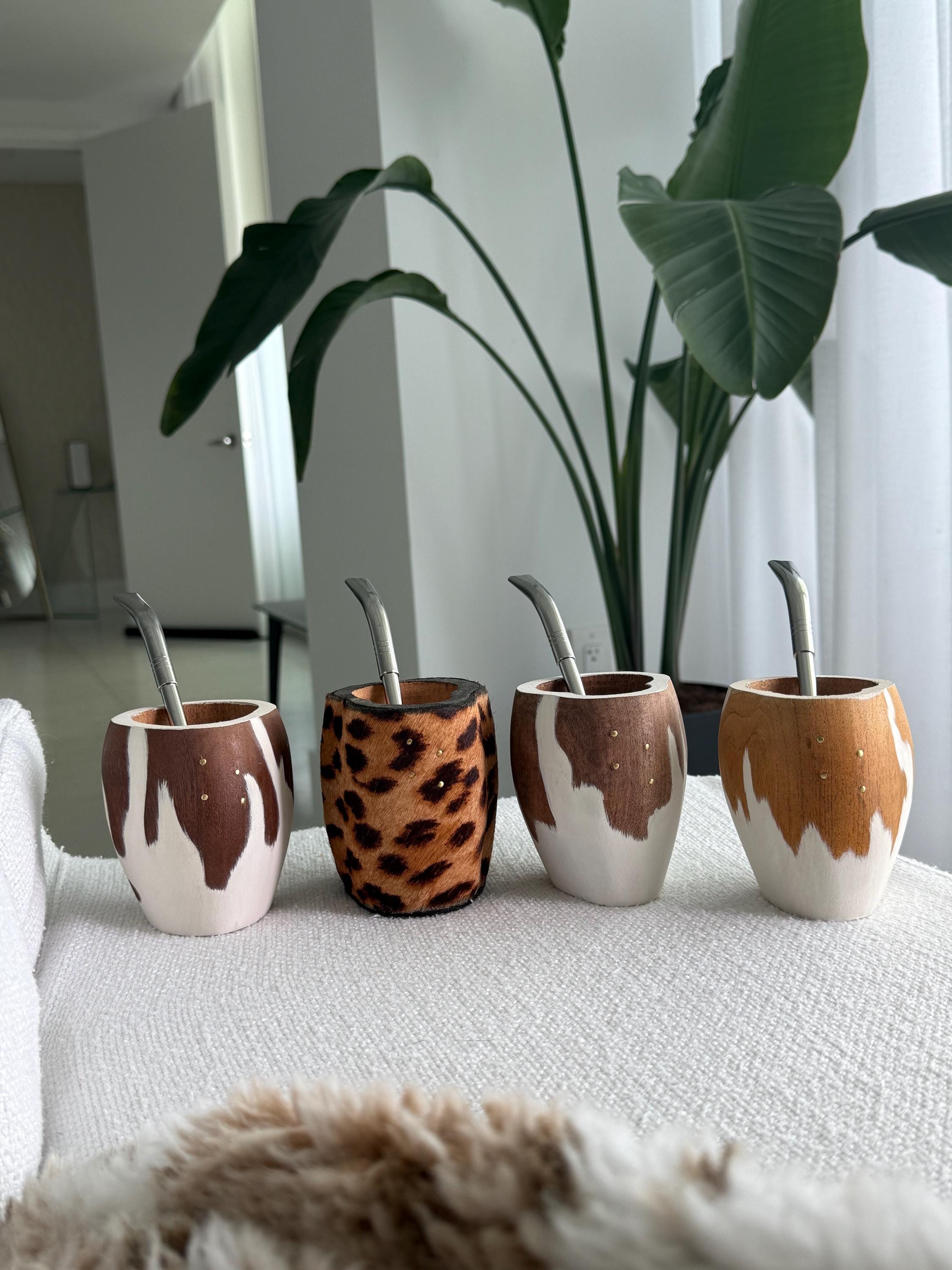 Mate Animal Print Artesanal Ideal Para Regalo - Etsy