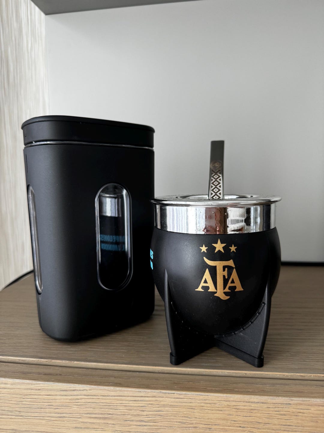 Argentina Mate Cup Set (mate Cup+ Straw+ Yerba Container) - Etsy