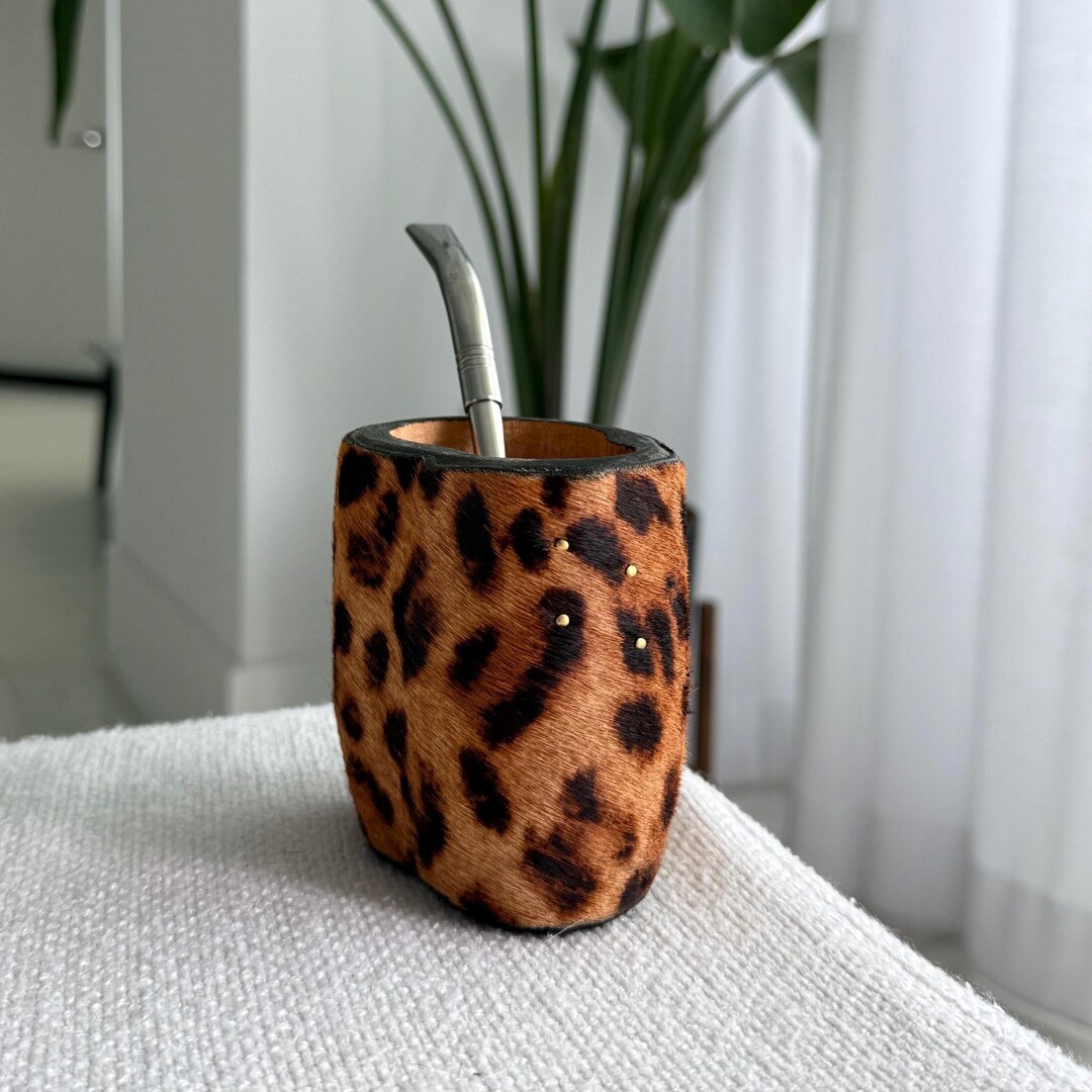 Mate Animal Print Artesanal Ideal Para Regalo - Etsy