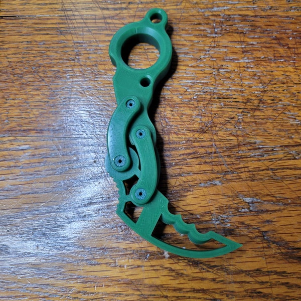 3d Printed Fidget Karambit - Etsy