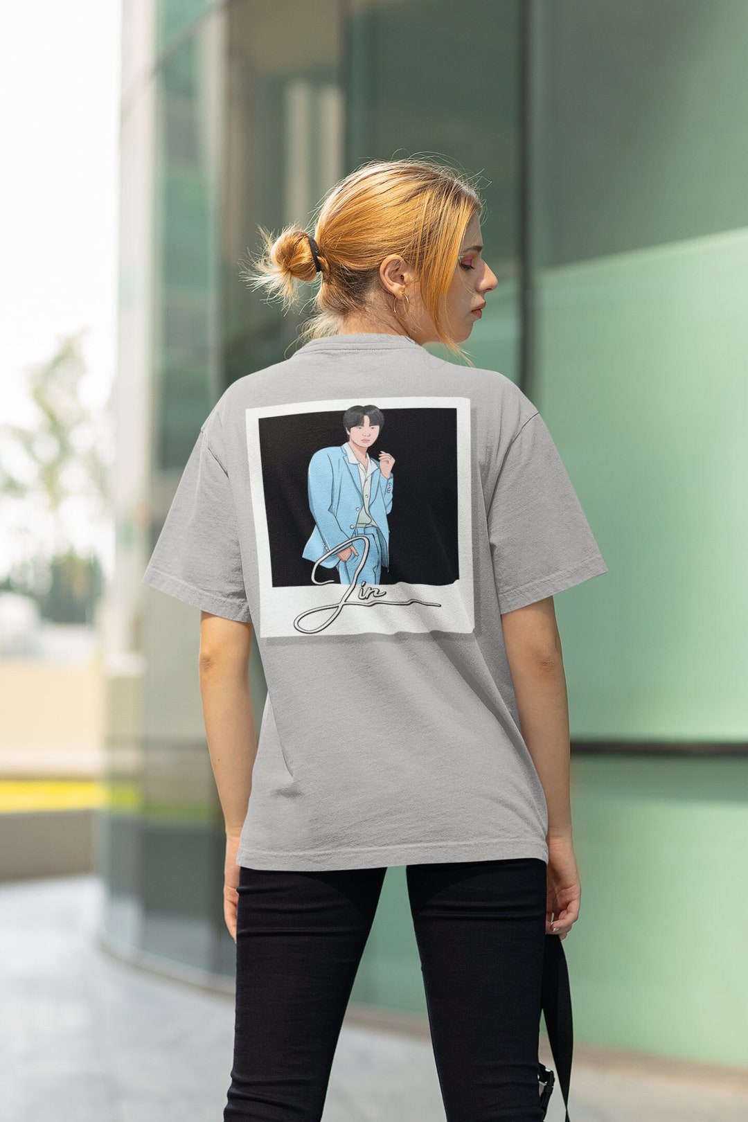 Jin Jin Shirt Bts Jin Shirt Jin Polaroid Jin the - Etsy
