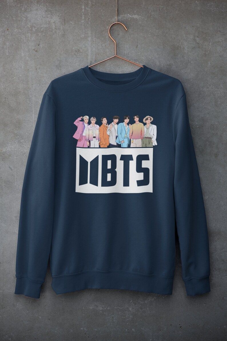 Bts Hoodie Bts Crew Neck Bts Merch Bts Shirt Bts - Etsy