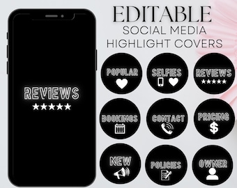 Pink Instagram Highlight Covers Social Media Highlights Story ...