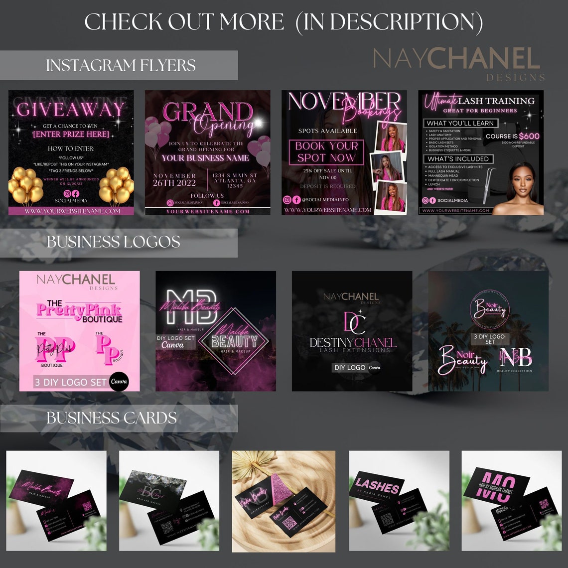 Pink Instagram Business Highlight Covers Social Media - Etsy