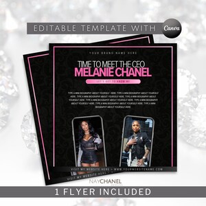 DIY Meet the CEO Flyer Template Entrepreneur Flyer Meet the Owner Flyer ...