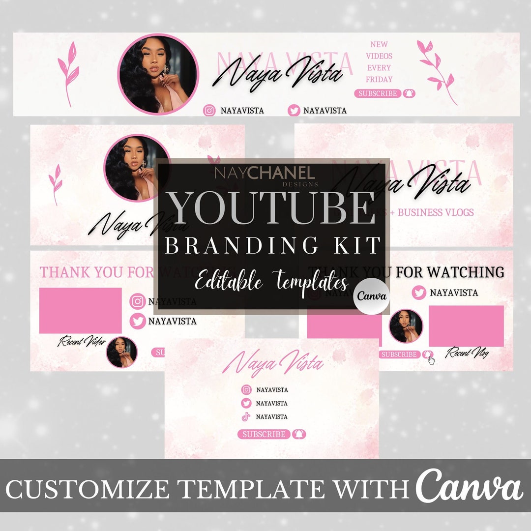 Youtube Branding Kit Youtube Channel Template Intro, Outro, Thumbnail ...