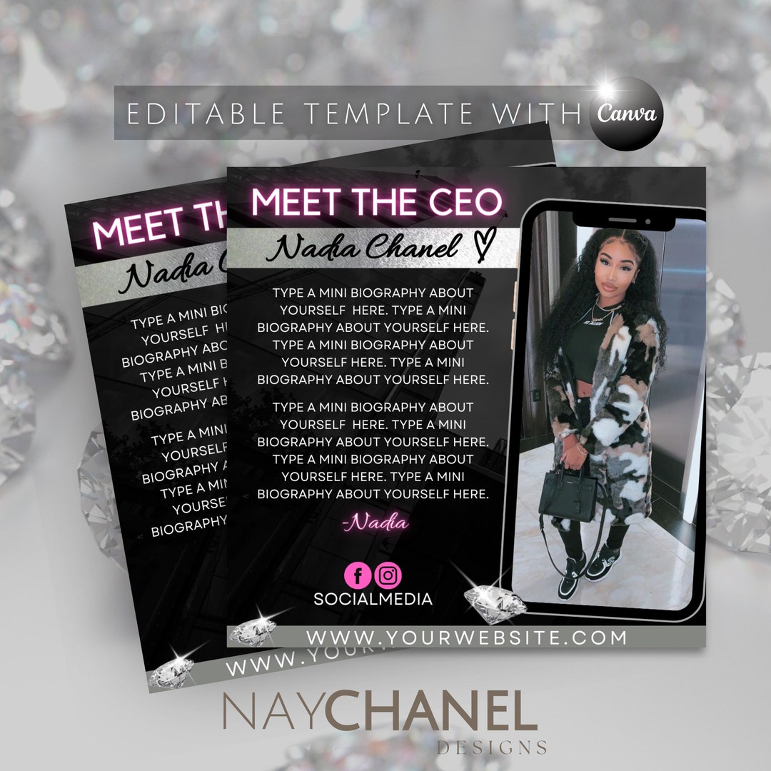DIY Meet the CEO Flyer Template - Entrepreneur Flyer - Meet the Owner ...