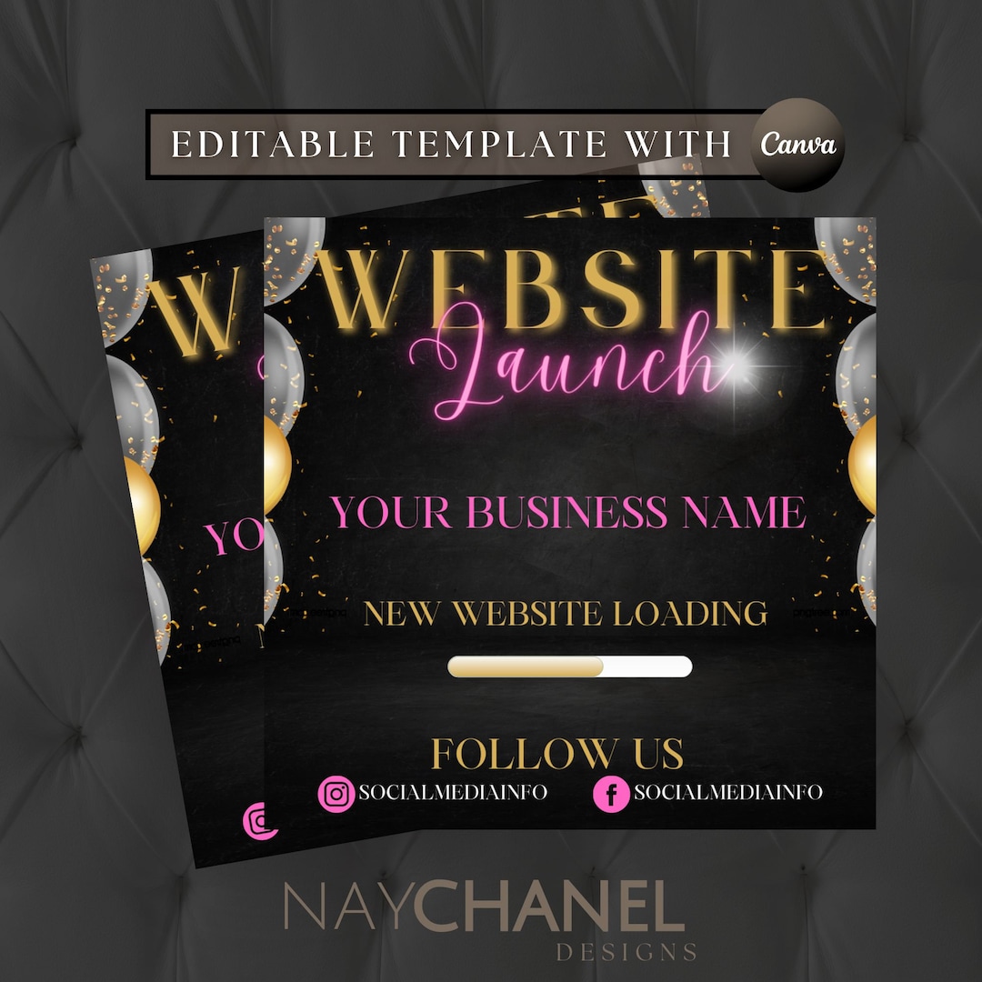 Website Launch Flyer Website Coming Soon New Website Launching Grand Opening Flyer Site Launch ...