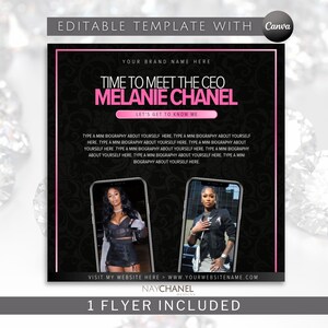 DIY Meet the CEO Flyer Template Entrepreneur Flyer Meet the Owner Flyer ...