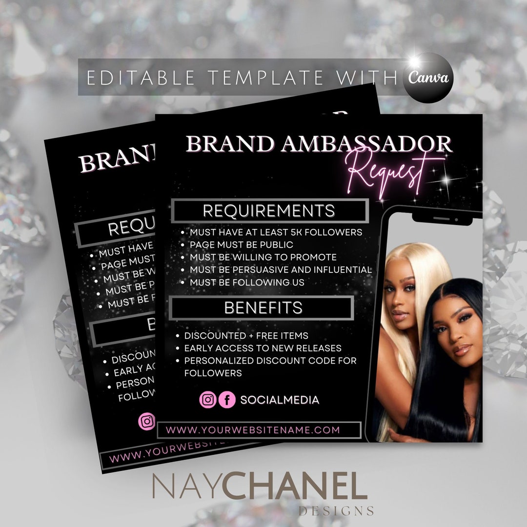 DIY Brand Ambassador Flyer Template Beauty Business Flyer Boutique ...