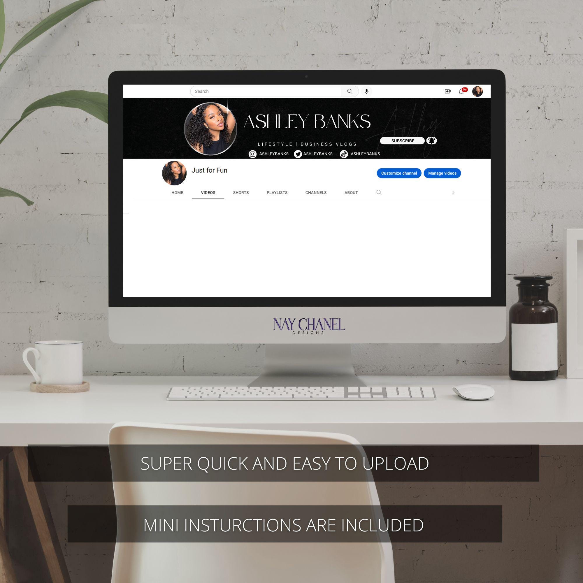 DIY Youtube Branding Kit - Youtube Banner, Intro and Outro Designs ...