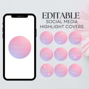 Instagram Highlight Covers Social Media Highlights Story Highlights ...