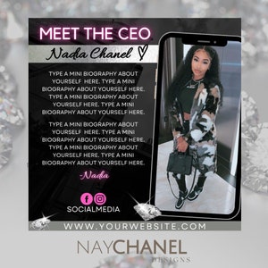 DIY Meet the CEO Flyer Template - Entrepreneur Flyer - Meet the Owner ...