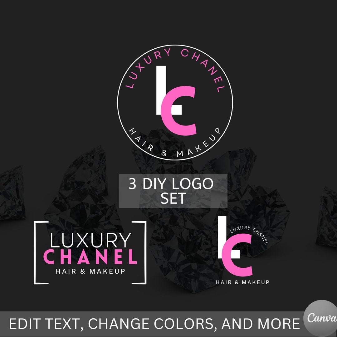 Pink Beauty Logo - Hair Logo - Pink Logo Design - Boutique Logo - DIY ...