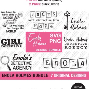 Enola Holmes Svg Png Enola Holmes 2 Svg Bundle Enola Holmes Shirt Svg ...