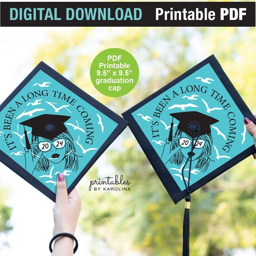Graduation Cap Topper TS Printable Grad Cap Taylor Inspired Grad Cap ...