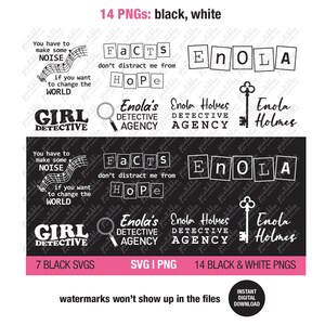 Enola Holmes Svg Png Enola Holmes 2 Svg Bundle Enola Holmes Shirt Svg ...