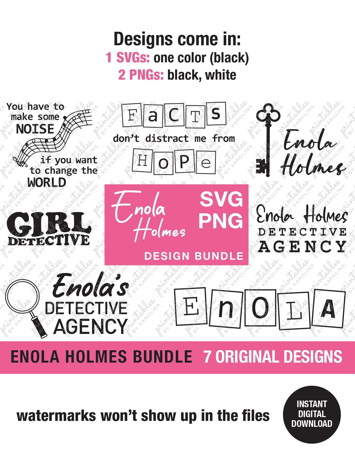 Enola Holmes Svg Png Enola Holmes 2 Svg Bundle Enola Holmes Shirt Svg ...
