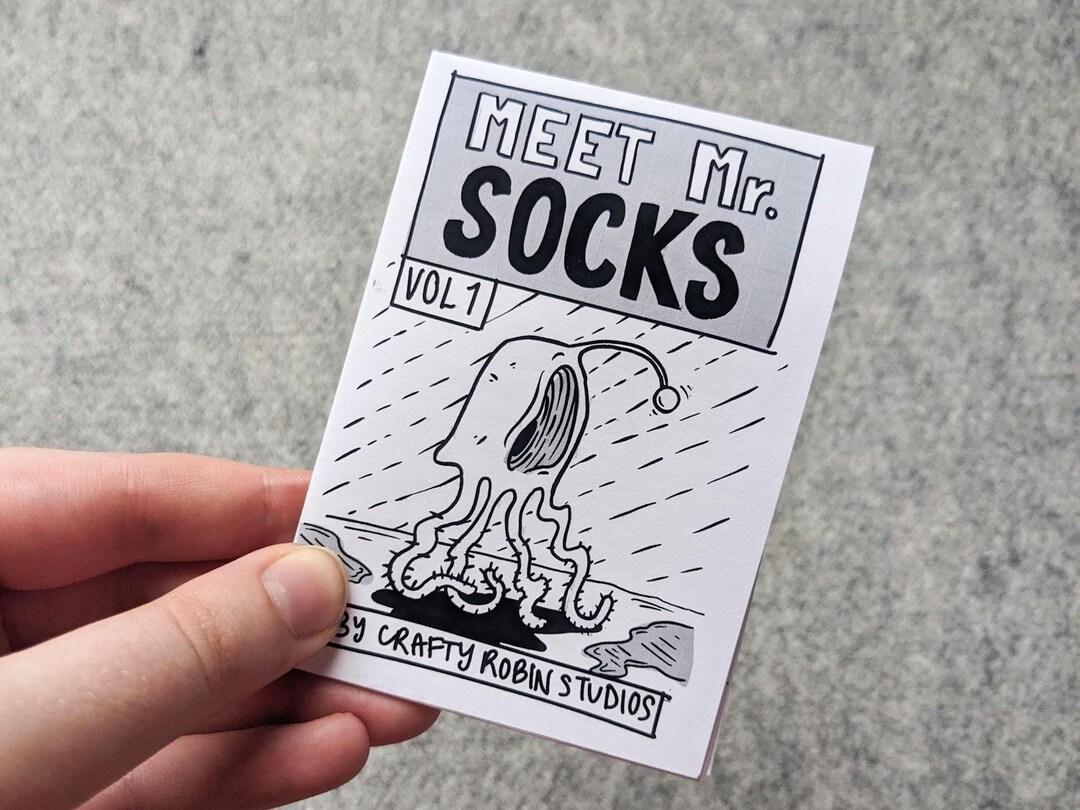 Meet Mr Socks, A7 Zine Vol 1 - Etsy