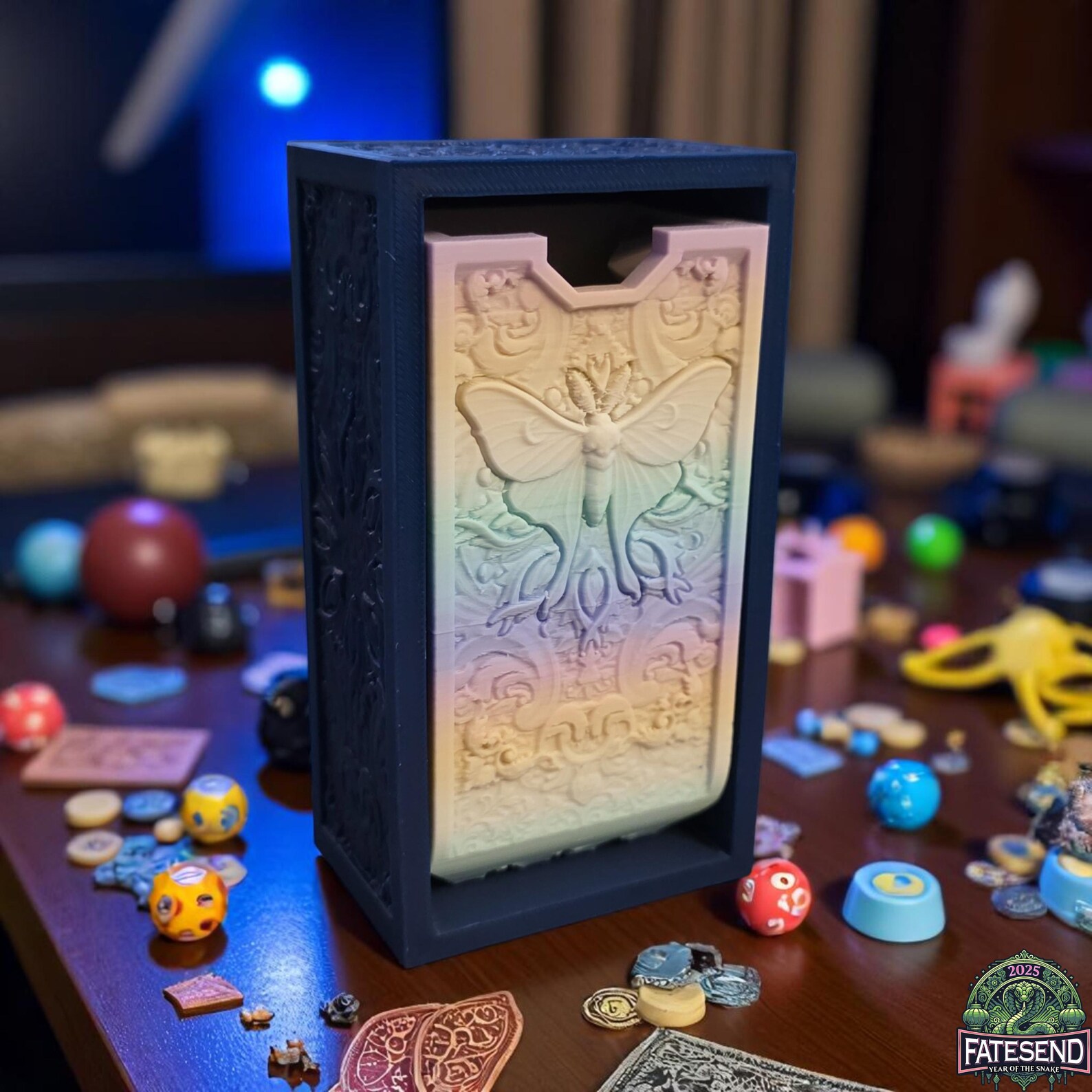 Luna Moth Folding Dice Tower | 3D Printed Dnd Dice Tower | Dice Roller ...
