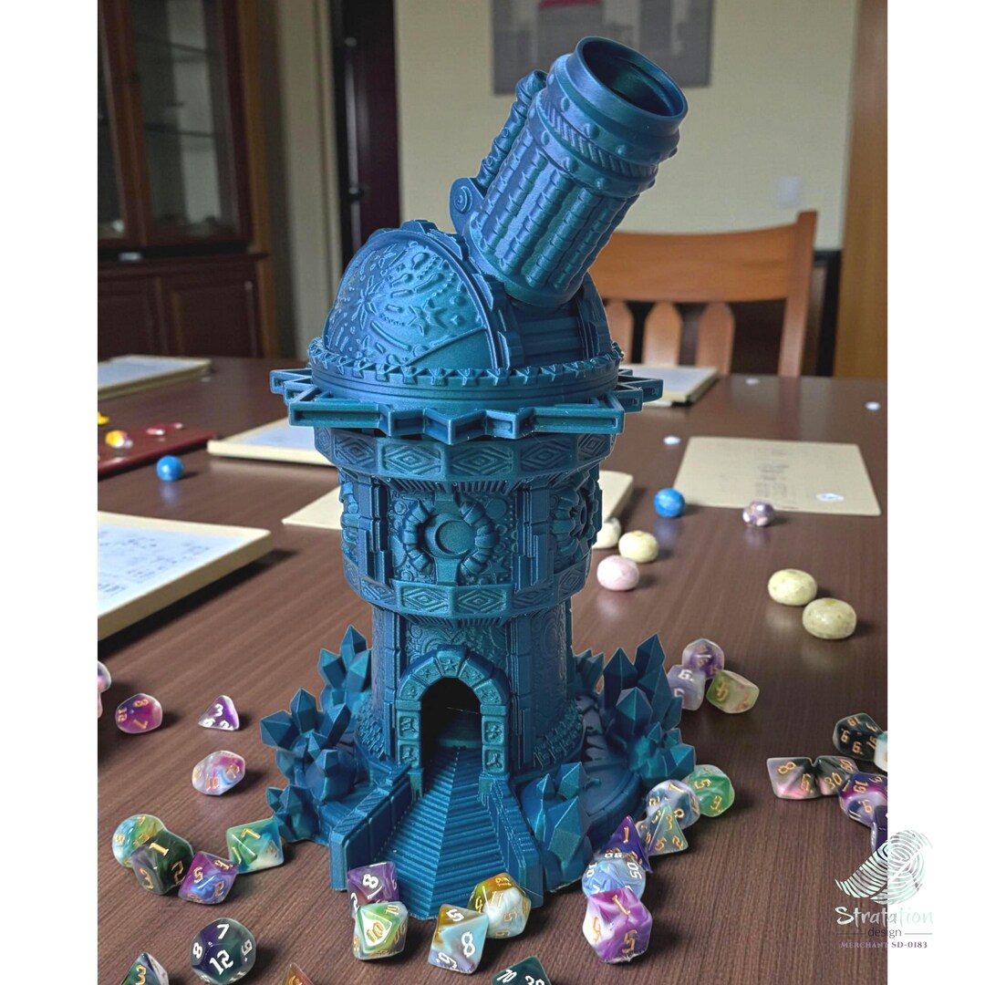 Astral Observatory Dice Tower | 3D Printed Dnd Dice Tower | Dice Roller ...