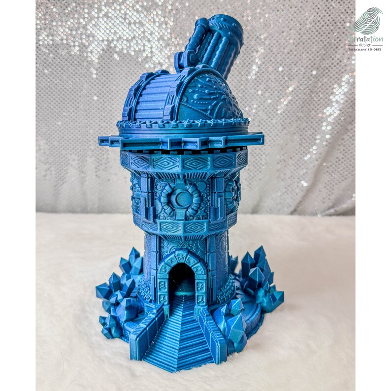 Astral Observatory Dice Tower 3D Printed Dnd Dice Tower Dice Roller Tower Unique Custom Dice ...