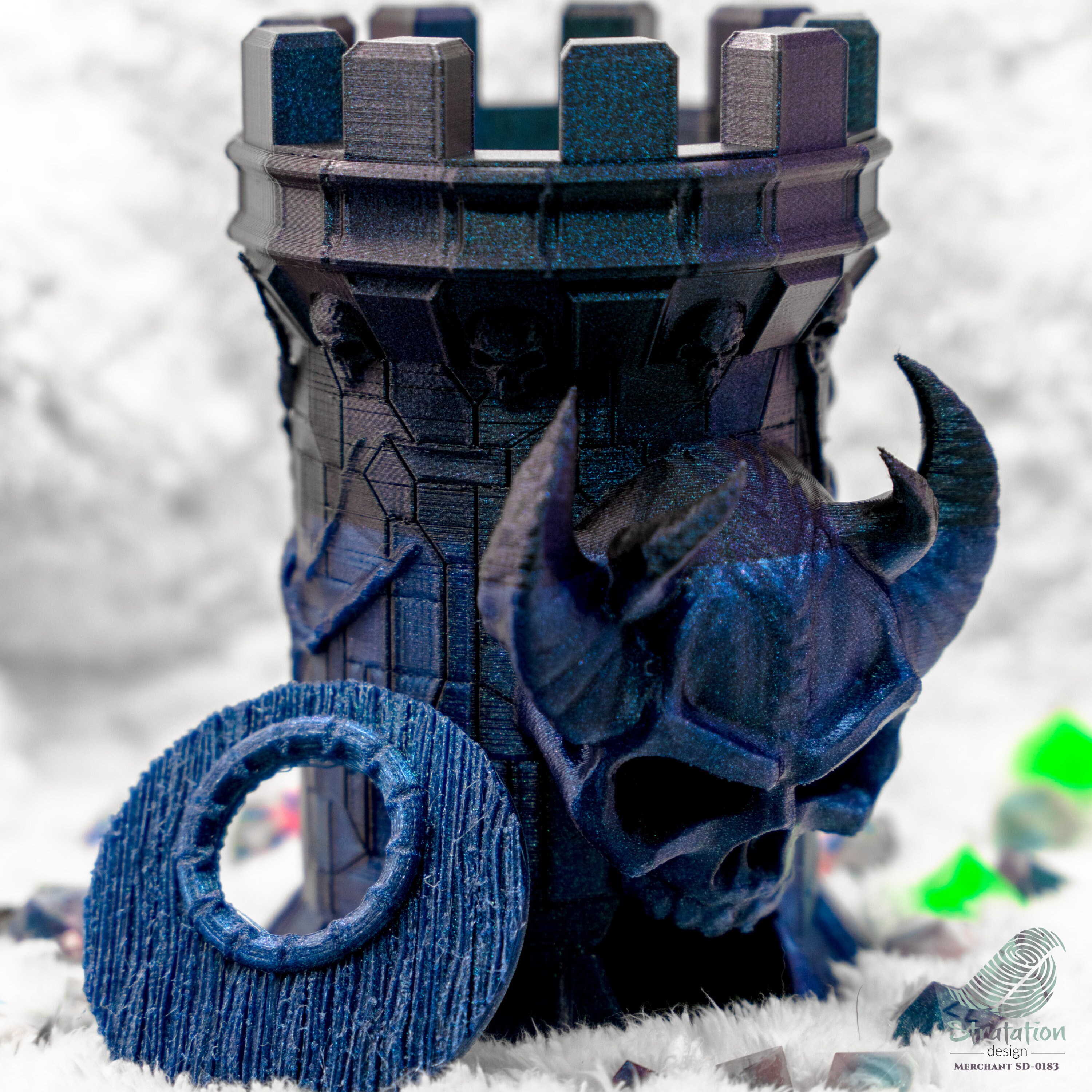 Demonic Dice Tower 3D Printed Dnd Dice Tower Demon Dice Tower - Etsy