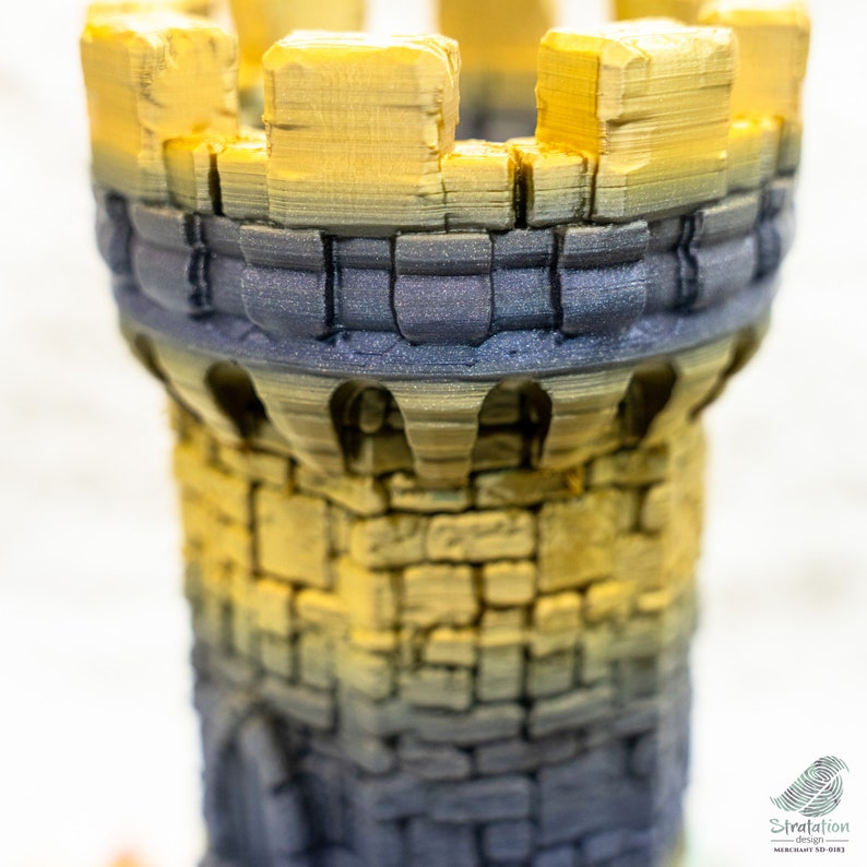 Medieval Dice Tower 3D Printed Dnd Dice Tower - Etsy