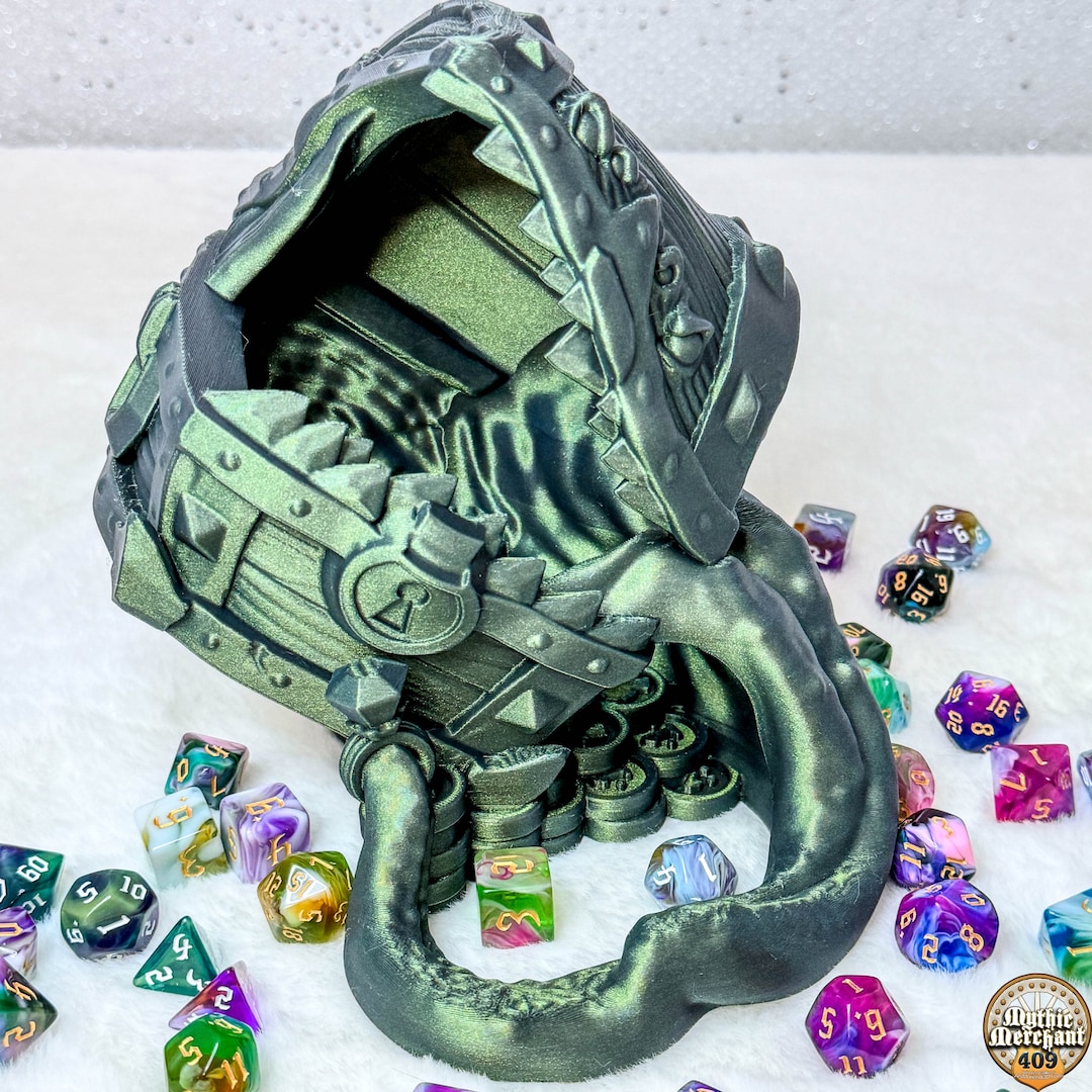 Mimic Dice Tower | 3D Printed Dnd Dice Tower | Dice Roller Tower ...