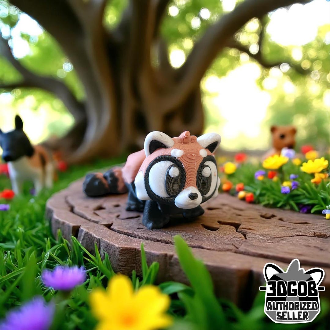 Little Red Panda Flexi | 3D Printed Fidget Toy - Etsy