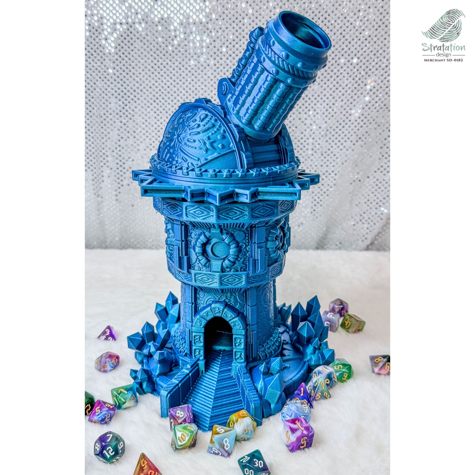 Astral Observatory Dice Tower 3D Printed Dnd Dice Tower Dice Roller ...
