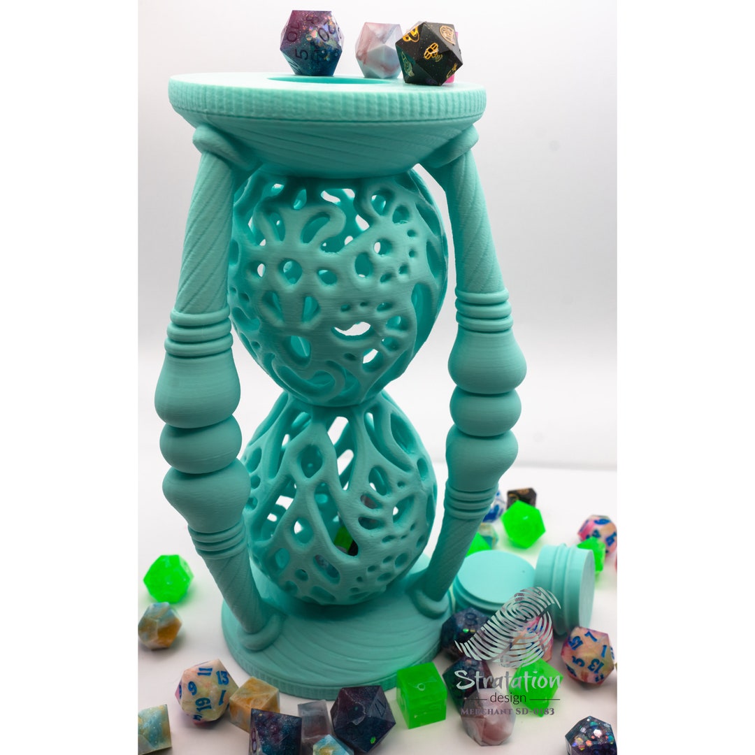 Hourglass Dnd Dice Box D&D Dice Box Dnd Accessories Storage Box - Etsy
