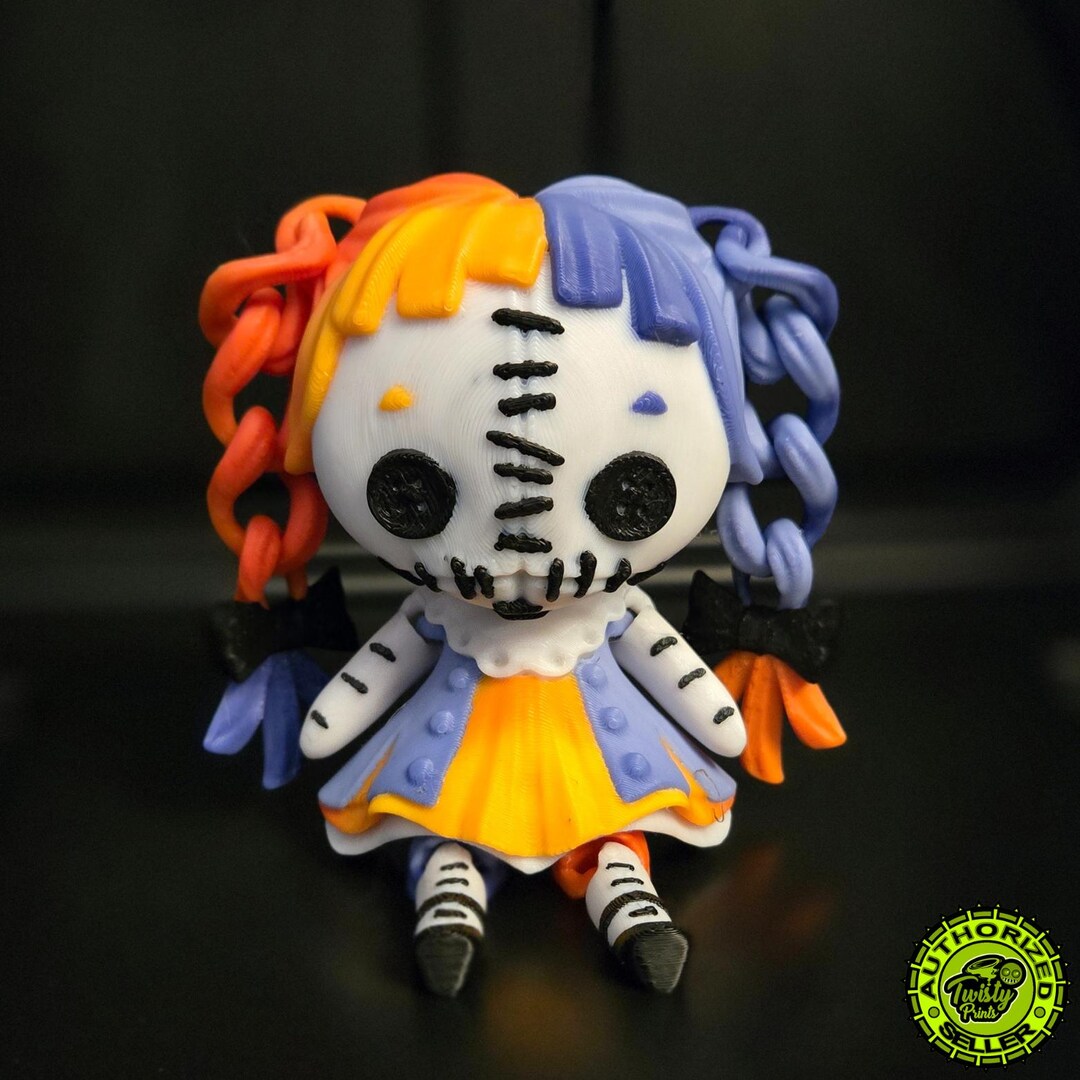 Creepy Doll | 3D Printed Doll | Goth Horror Doll - Etsy