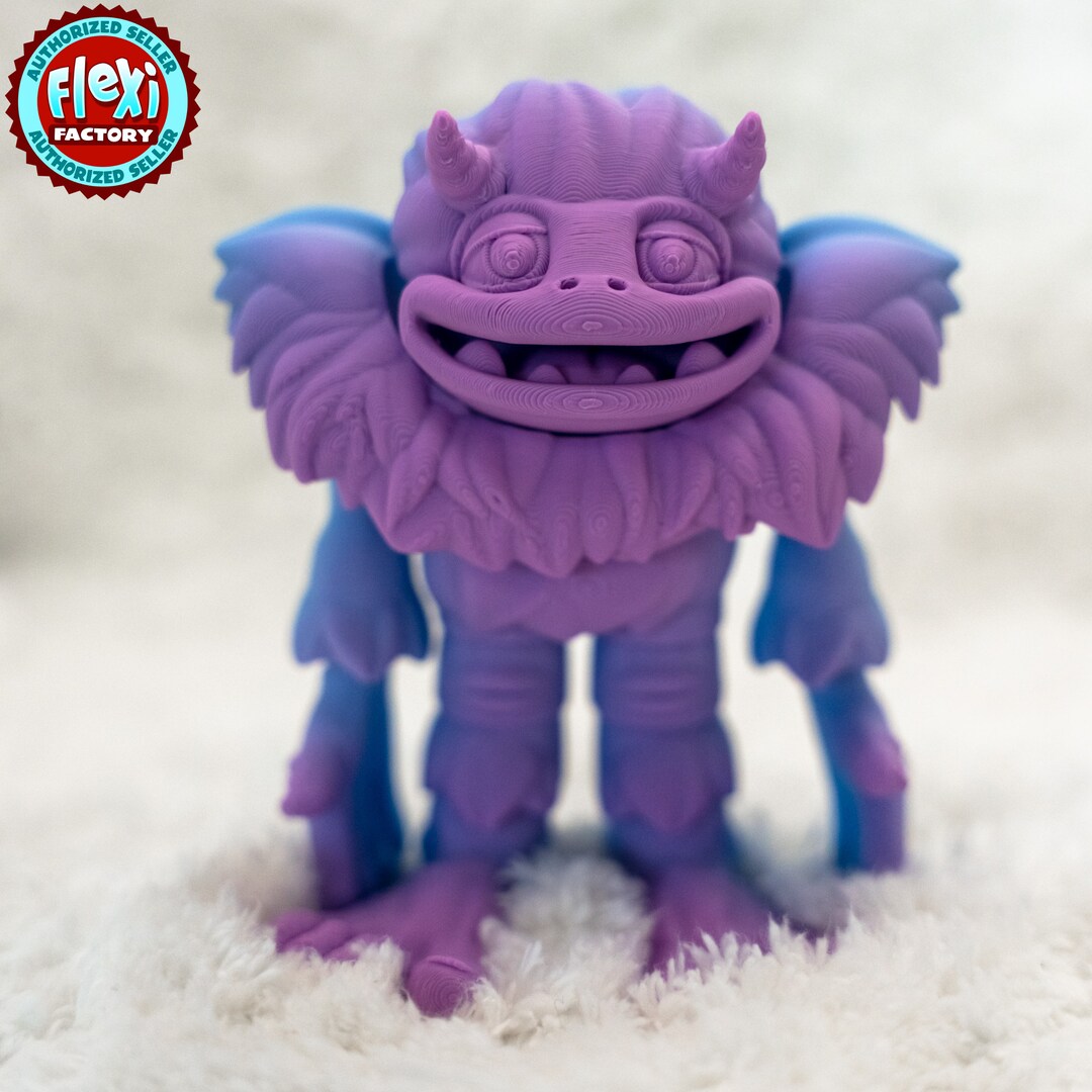 Flexi Yeti 3d Print Fidget Toy - Etsy