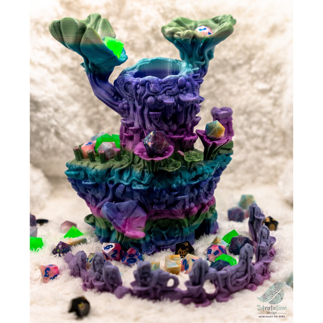 Fairy Mushroom Dice Tower | 3D Printed Dnd Dice Tower | Fantasy Dnd ...