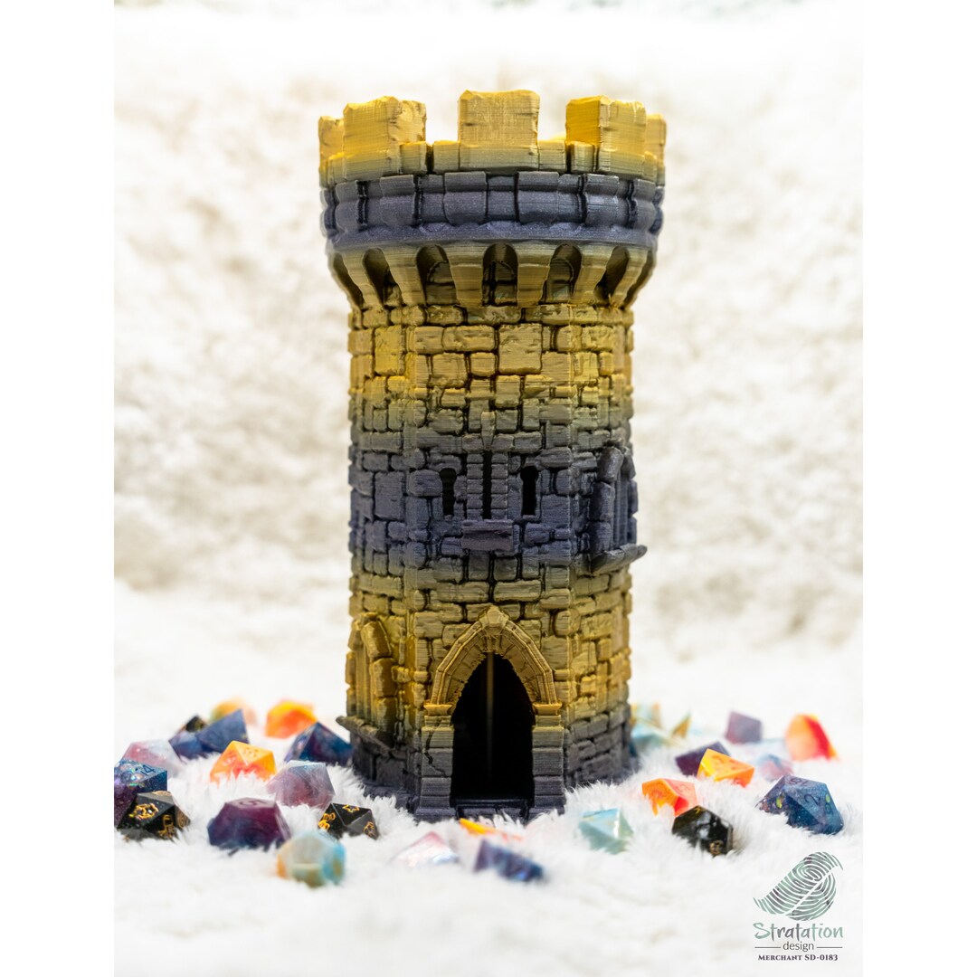 Medieval Dice Tower | 3D Printed Dnd Dice Tower - Etsy