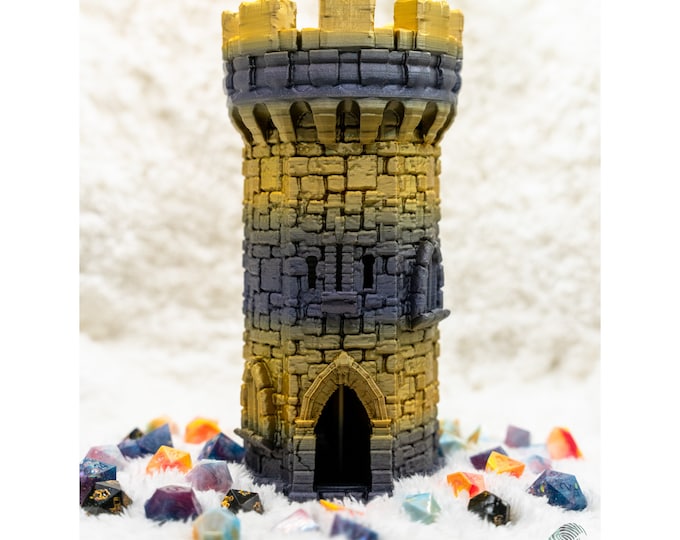 Medieval Dice Tower 3D Printed Dnd Dice Tower - Etsy