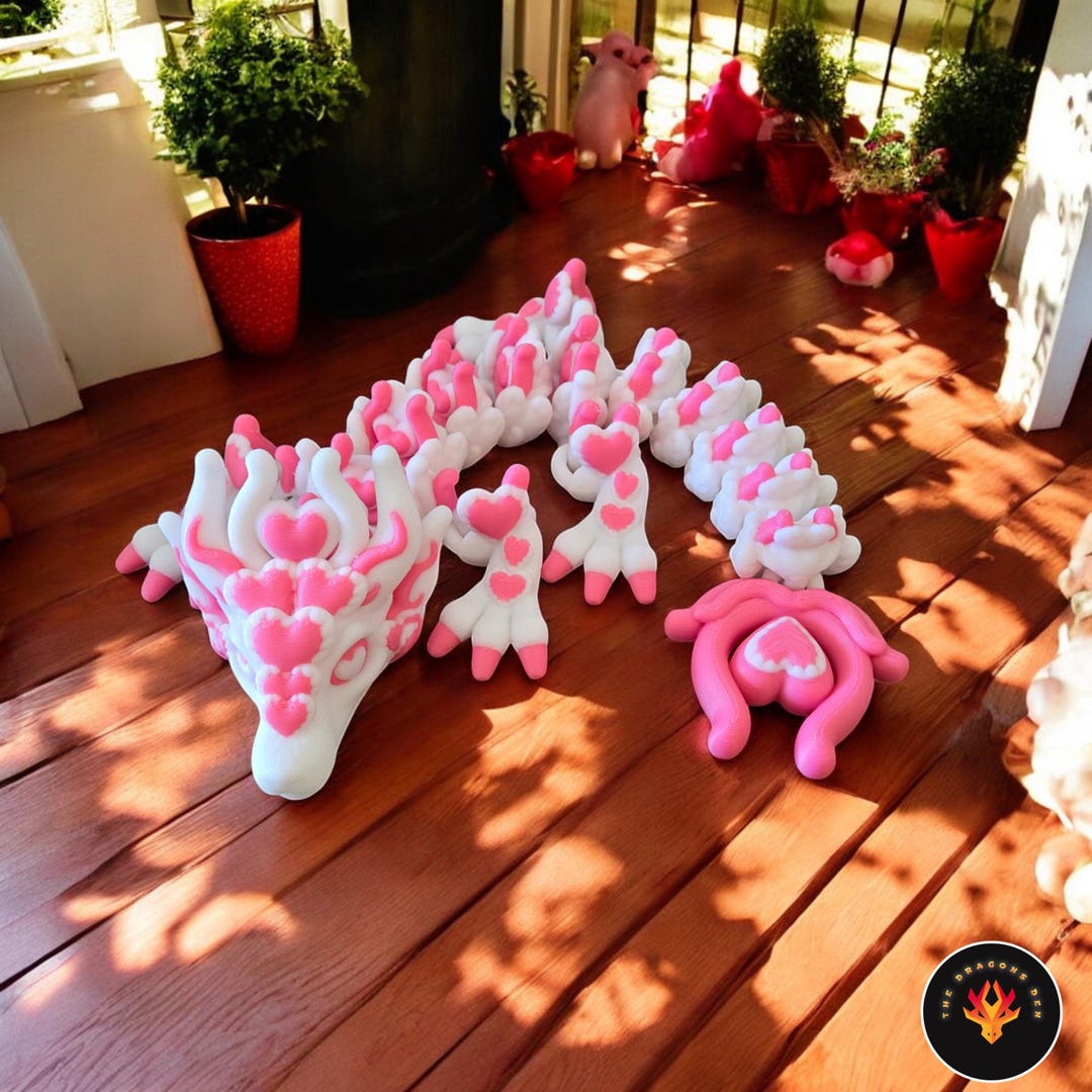 Baby Aphrodite Dragon | 3D Printed Articulated Dragon | Fidget Dragon ...