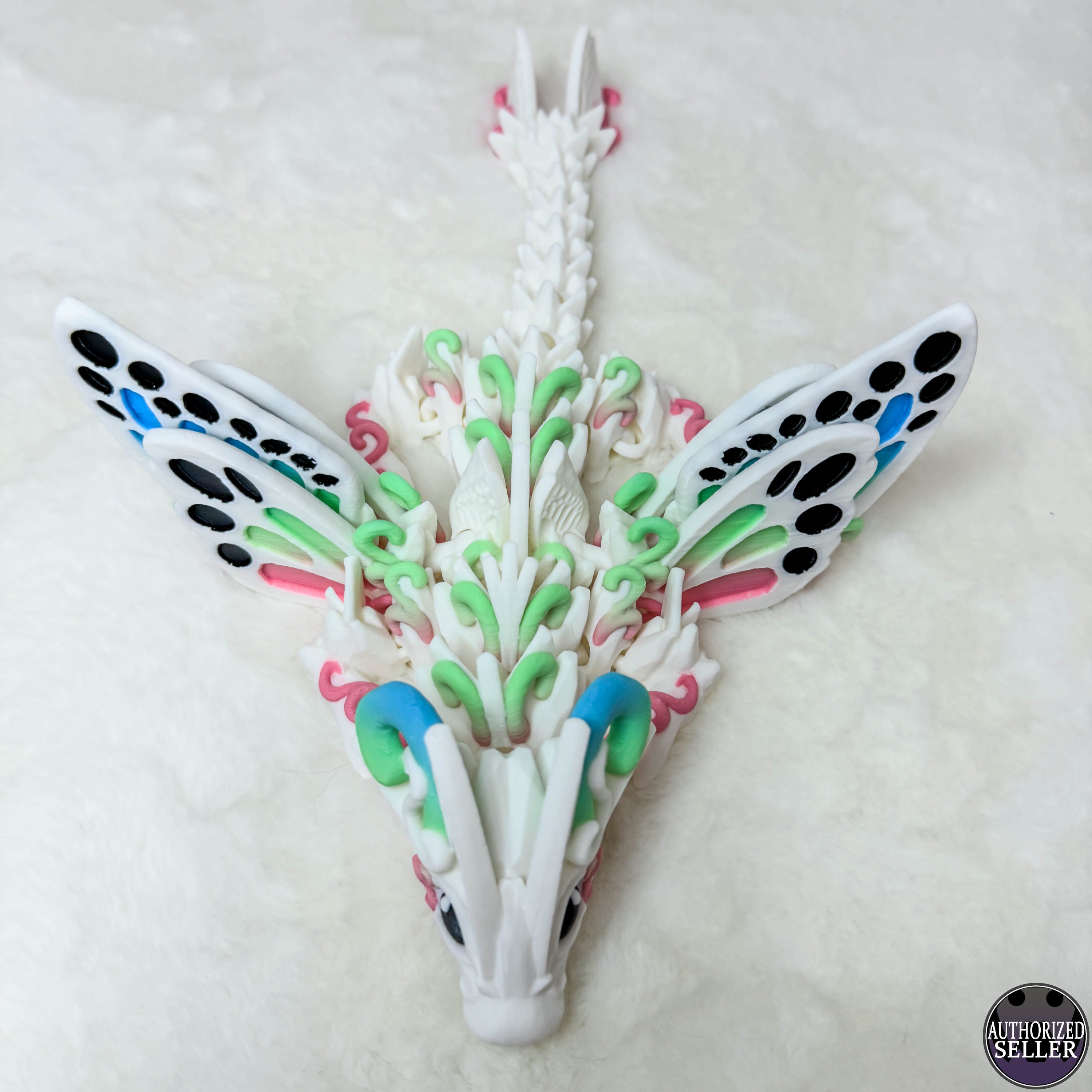 Baby Butterfly Dragon W/wings | 3D Printed Articulated Dragon | Fidget ...
