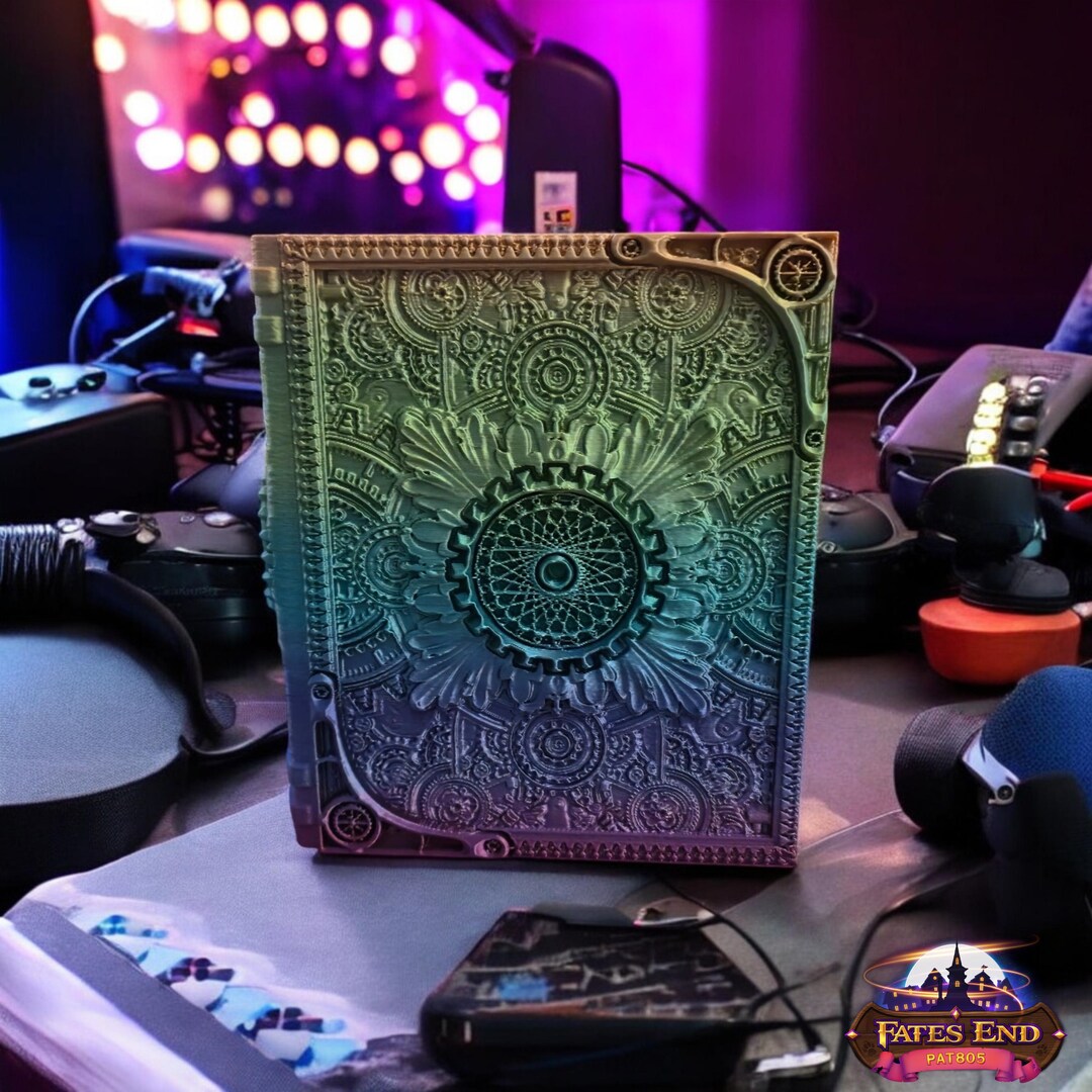 Artificer Tome Dice Case Dice Roller Card Holder 3D Printed Dnd Dice ...