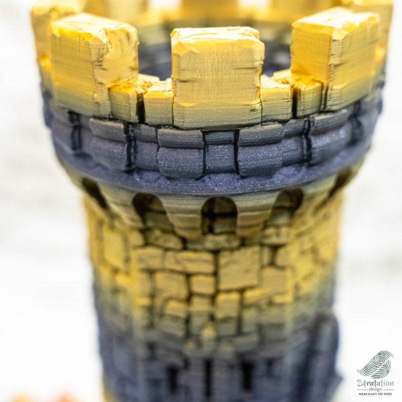 Medieval Dice Tower 3D Printed Dnd Dice Tower - Etsy