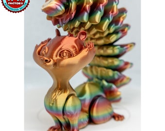 Skunk Toy STL File ARTICULATED FLEXI SQUIRREL MFP3D -NO SUPPORT - PRINT ...
