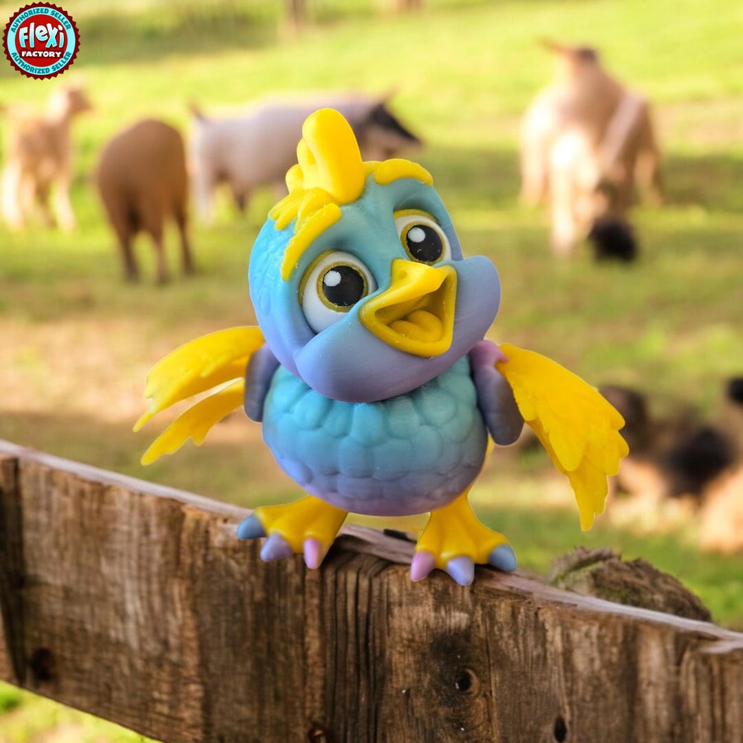 Chicken | 3d Print | Fidget Toy | Flexi Animal - Etsy