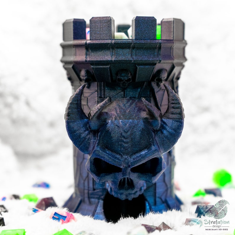 Demonic Dice Tower 3D Printed Dnd Dice Tower Demon Dice - Etsy