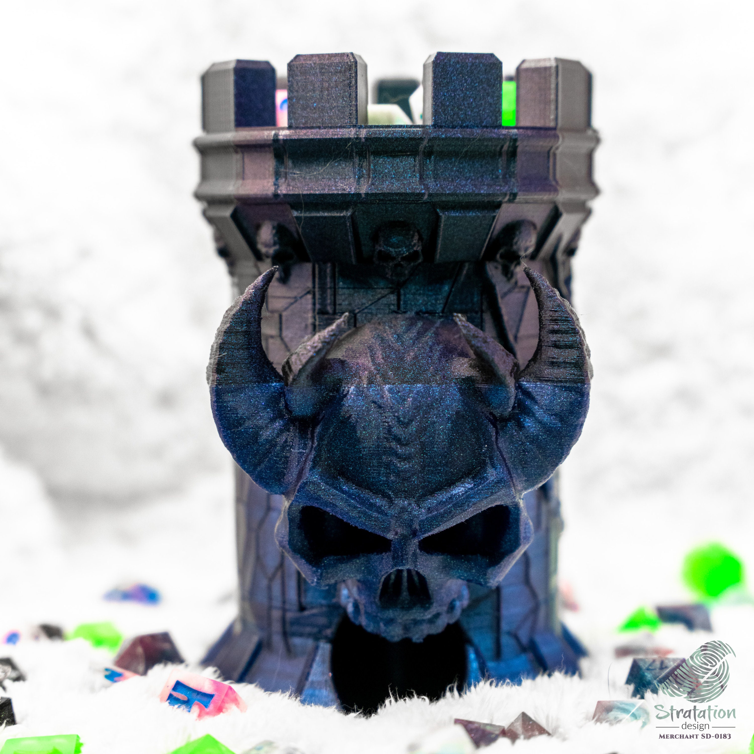 Demonic Dice Tower 3D Printed Dnd Dice Tower Demon Dice Tower - Etsy